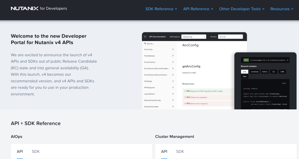 Announcing the v4 API and SDK General Availability in pc 2024.3/AOS 7.0