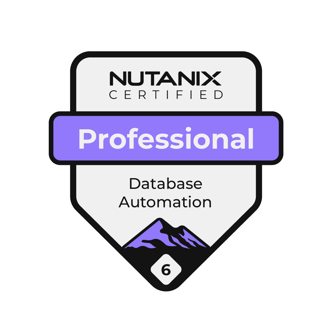 Nutanix Certified Professional - Database Automation (NCP-DB) v6.10