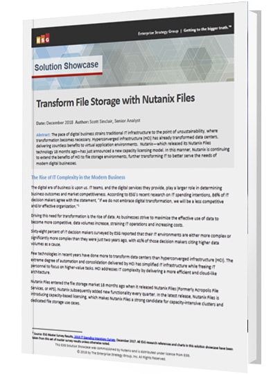 Transform File Storage with Nutanix Files